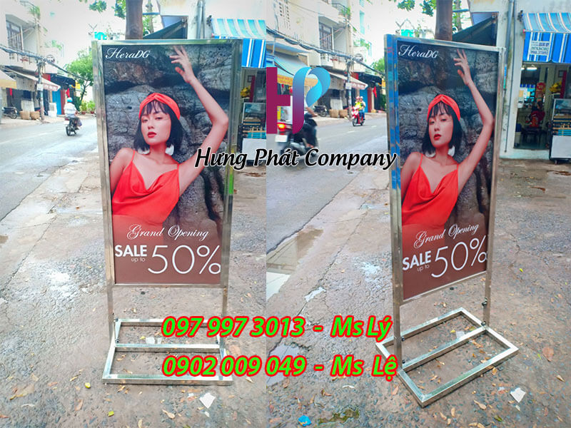 Cung cấp khung standee inox ốp formex đẹp bao giá toàn thị trường